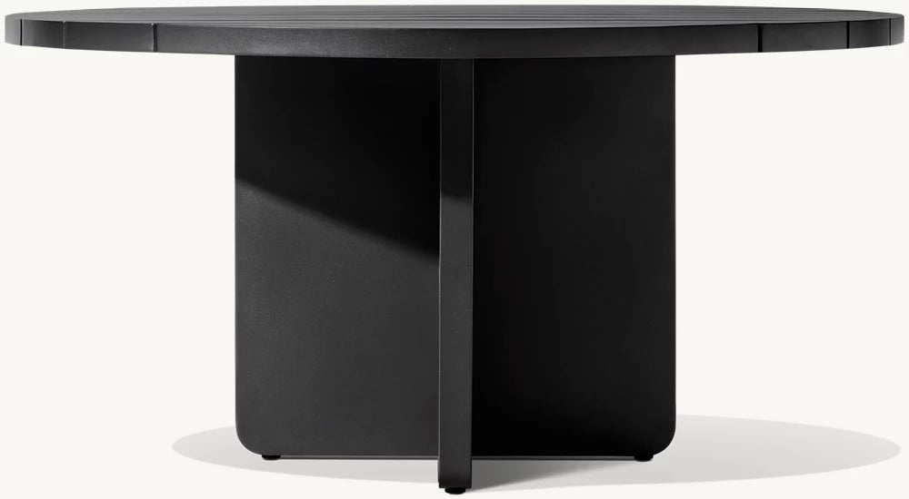 Milano Aluminum Round Dining Table