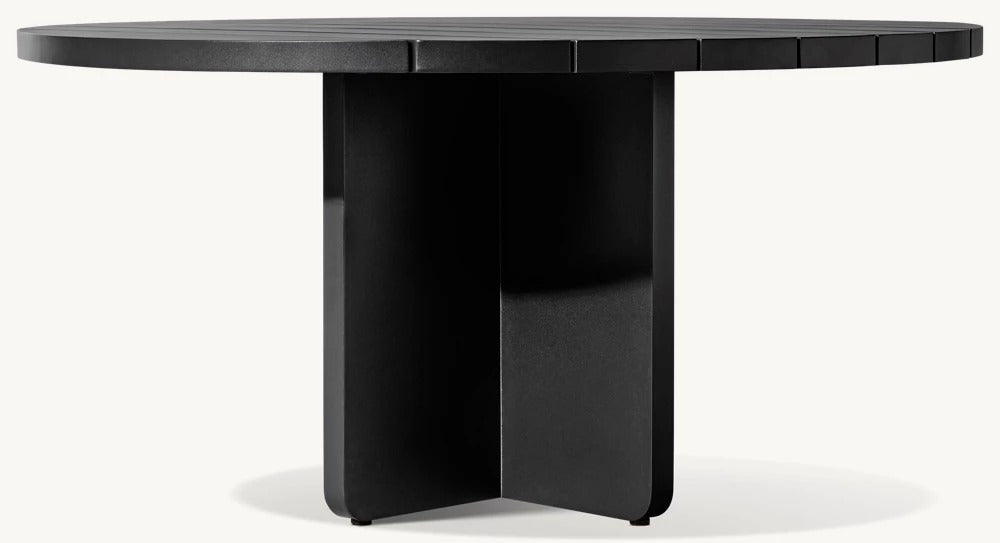 Milano Aluminum Round Dining Table